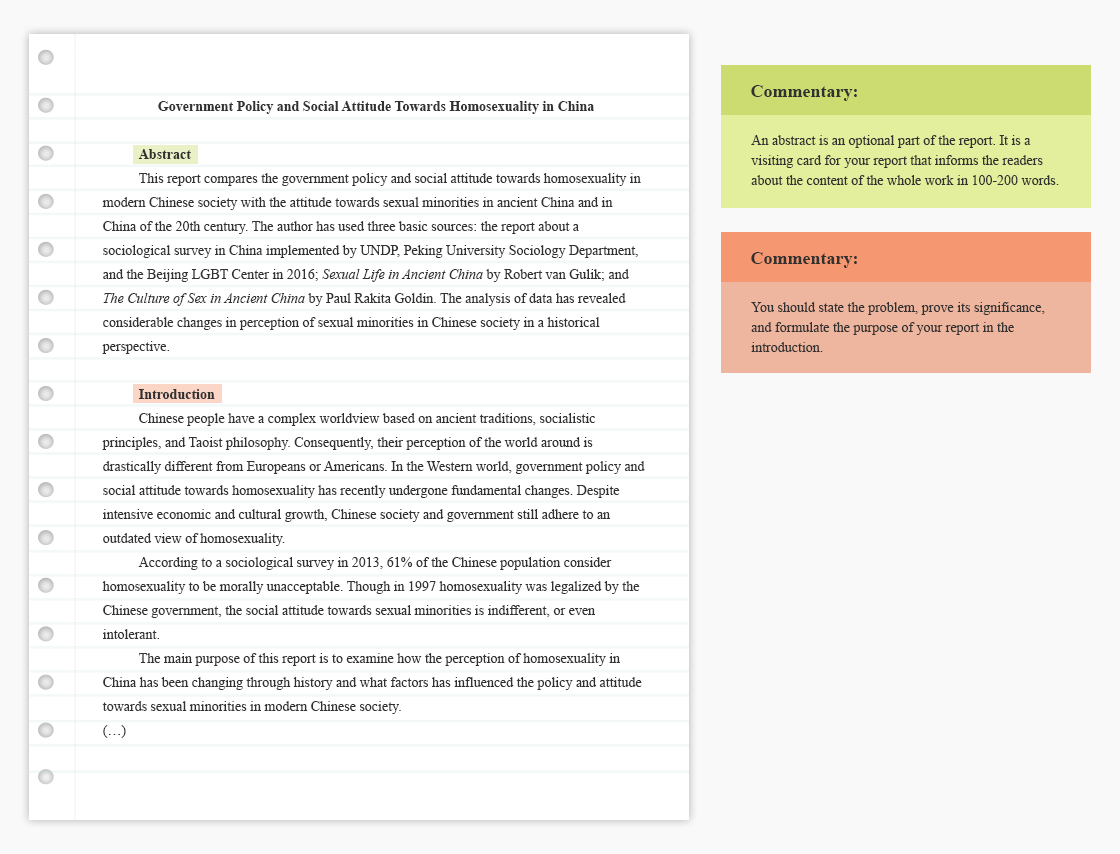 How To Write A Report Guidelines And Sample Analysis